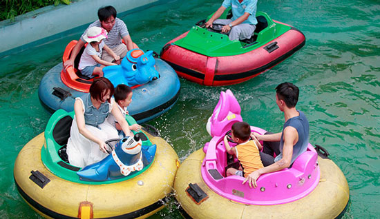 Fun In The Park - The Attraction Of Water Bumper Boats